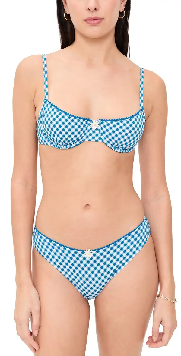 Solid & Striped The Daphne Bikini Top - Cosmic Blue