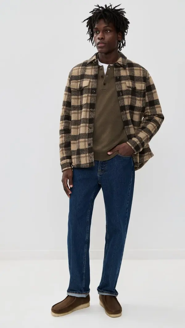 Faherty Brand Range Fleece Lined Shirt Jacket