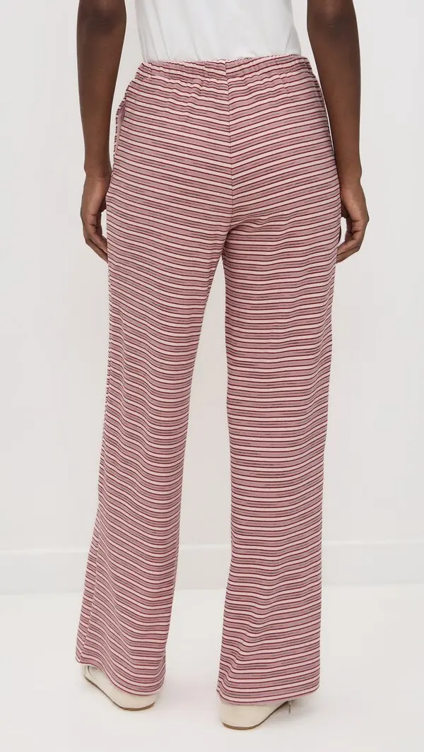 BAILEY ROSE Striped Velour Pants