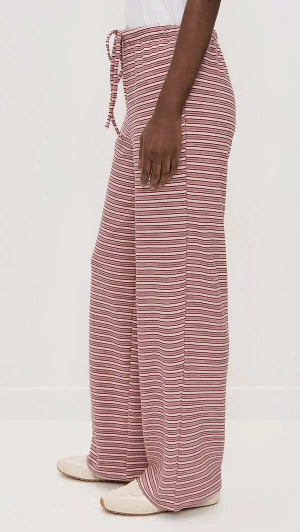 BAILEY ROSE Striped Velour Pants