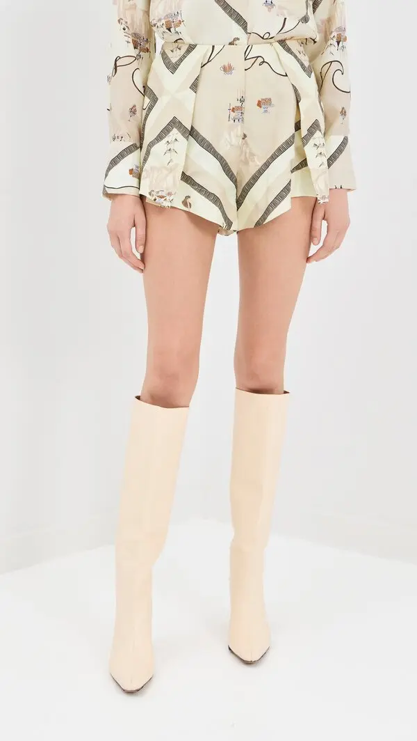 ISLA & WHITE Paloma Silk Shorts