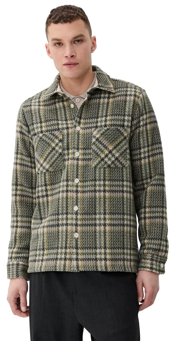 WAX LONDON Whiting Overshirt - Green