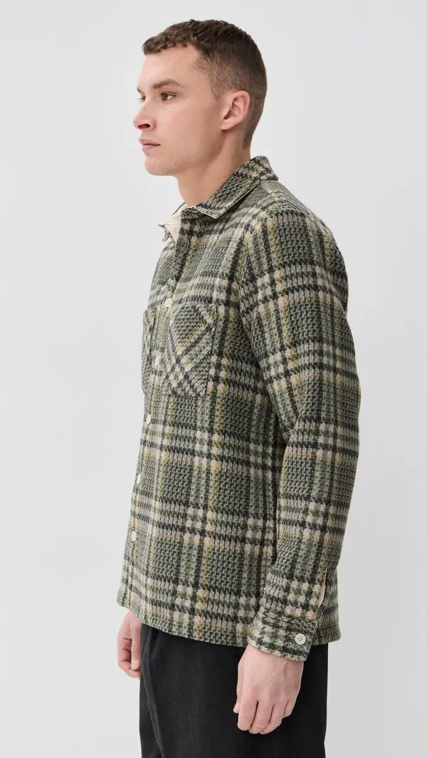 WAX LONDON Whiting Overshirt - Green
