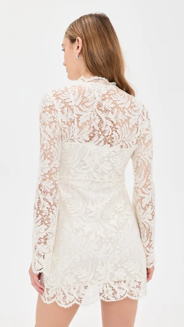 A.L.C. Eden Lace Mini Dress - Ecru | Editorialist
