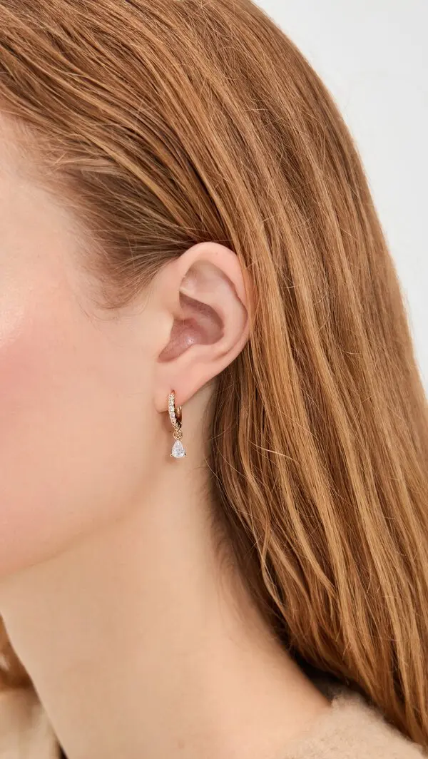 Alexa Leigh Teardrop Pave Crystal Earrings