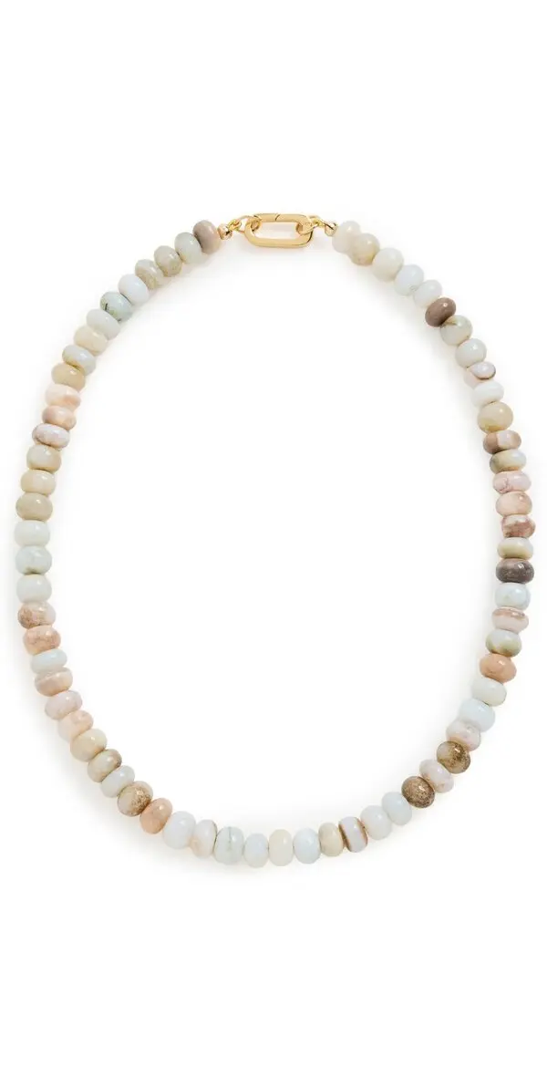 HART Opal Gemstone Necklace - Brown/grey/gold