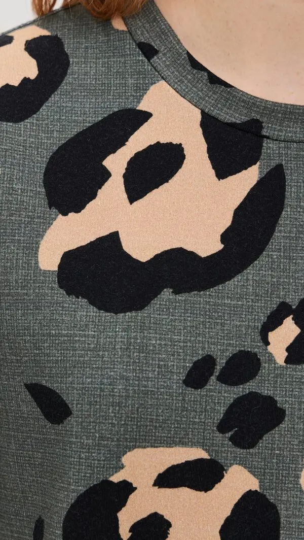 A POTTS Boxy Leopard Print Tee