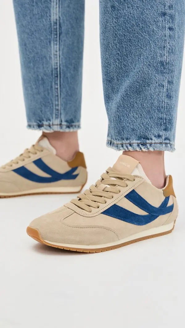 Vince Oasis Runner Sneakers - Macademia/indigo