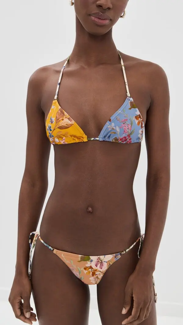 Zimmermann Patience Spliced Triangle Bikini Set