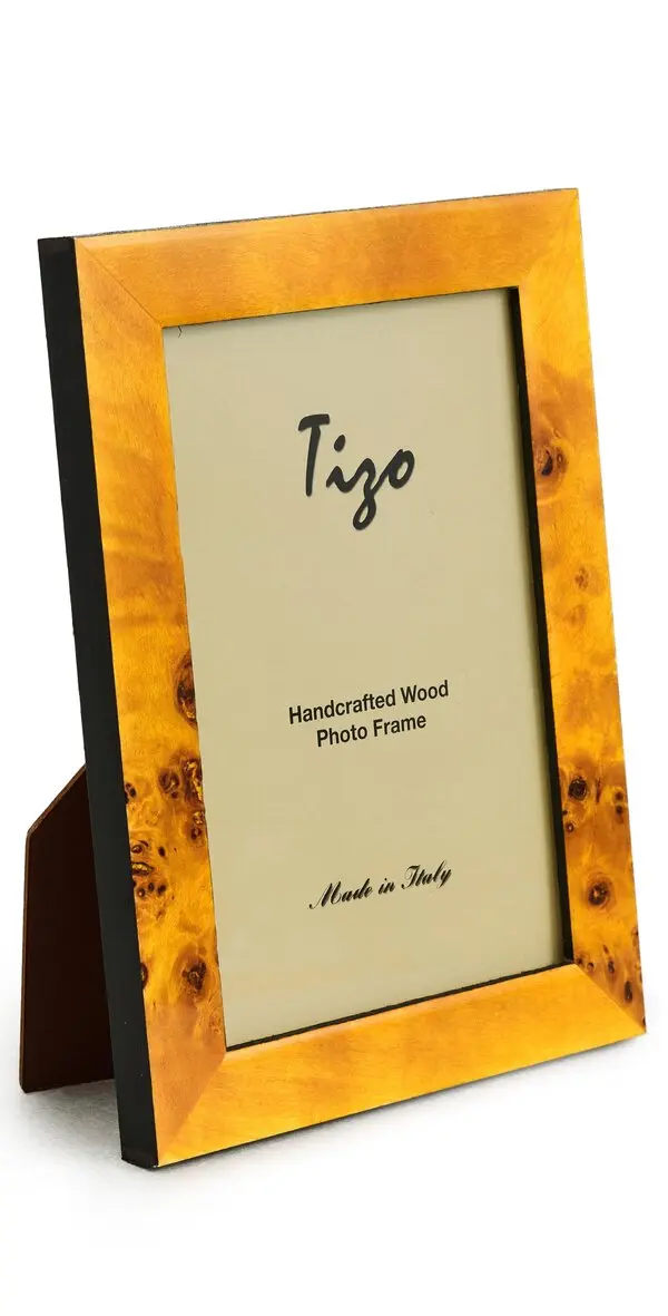 TIZO DESIGN Italian Wood Frame 4x6 - Honey Burl