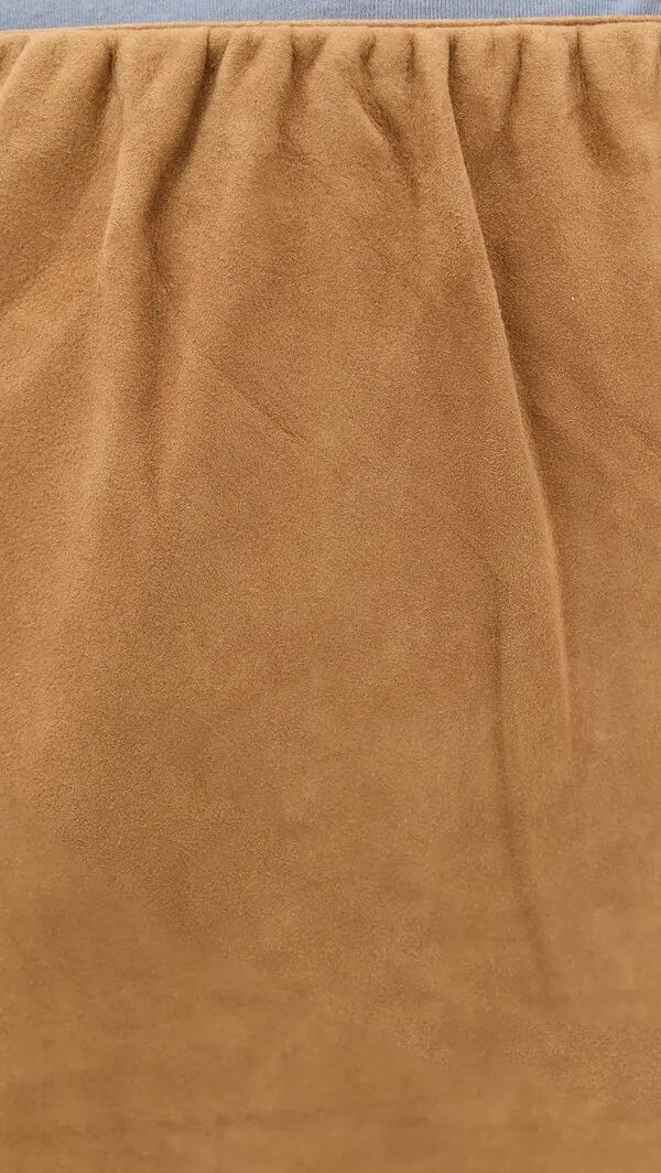 ROTATE BY BIRGER CHRISTENSEN Suede Mini Bell Skirt