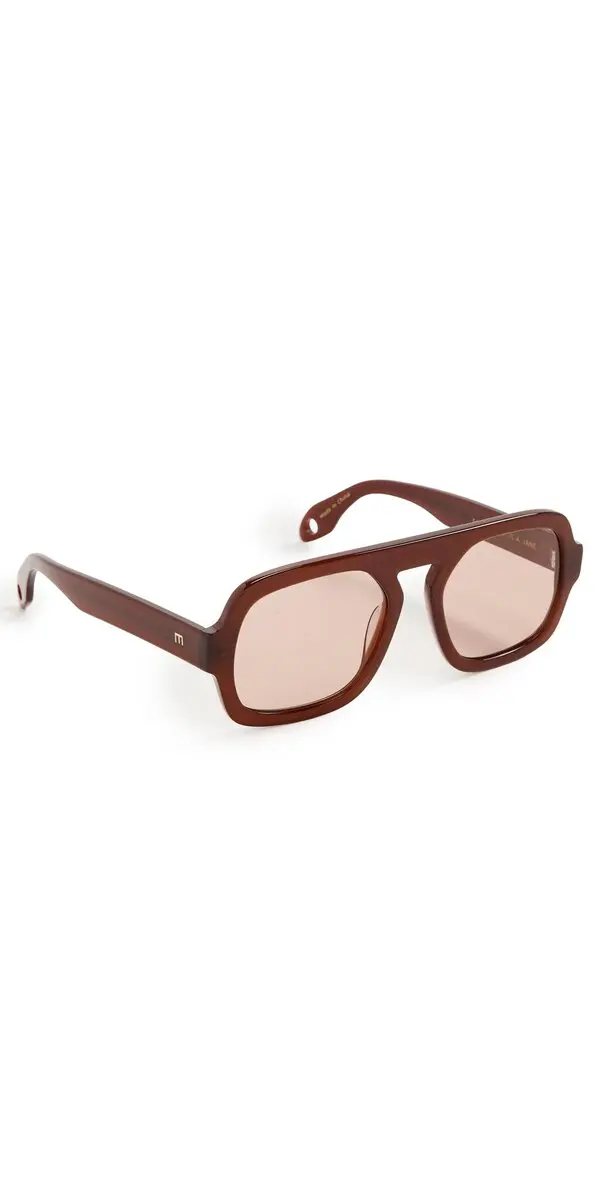 ELISA JOHNSON Jane Sunglasses - Maroon Brown