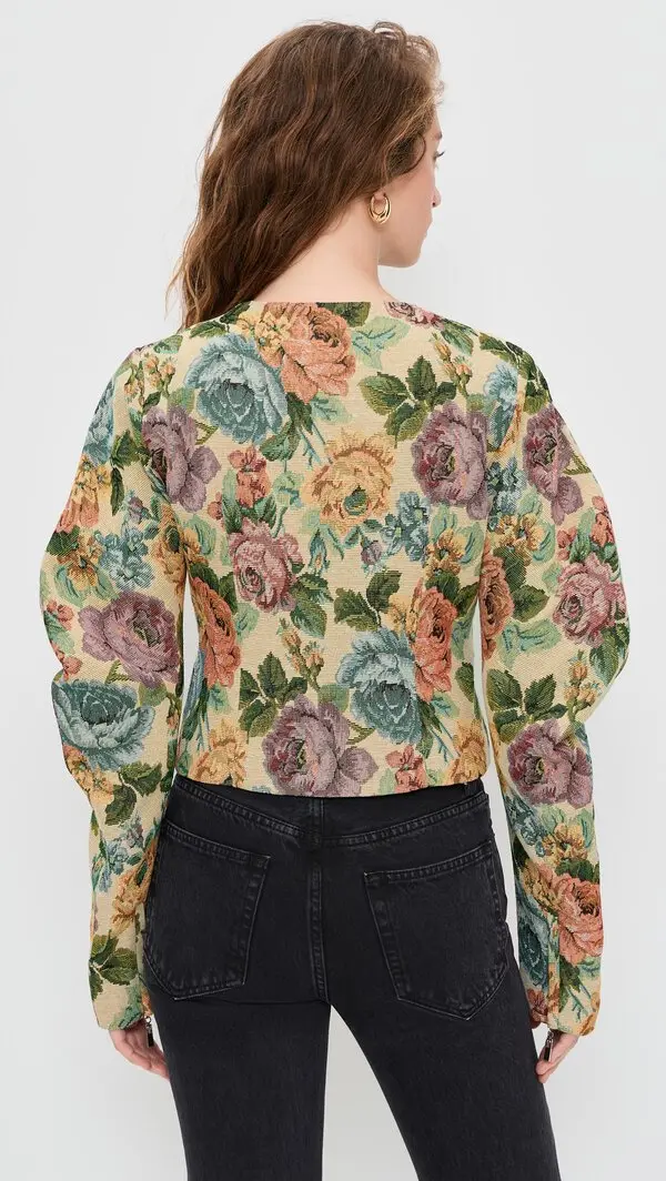 Line & Dot Cambria Floral Jacquard Jacket