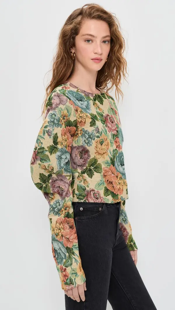 Line & Dot Cambria Floral Jacquard Jacket