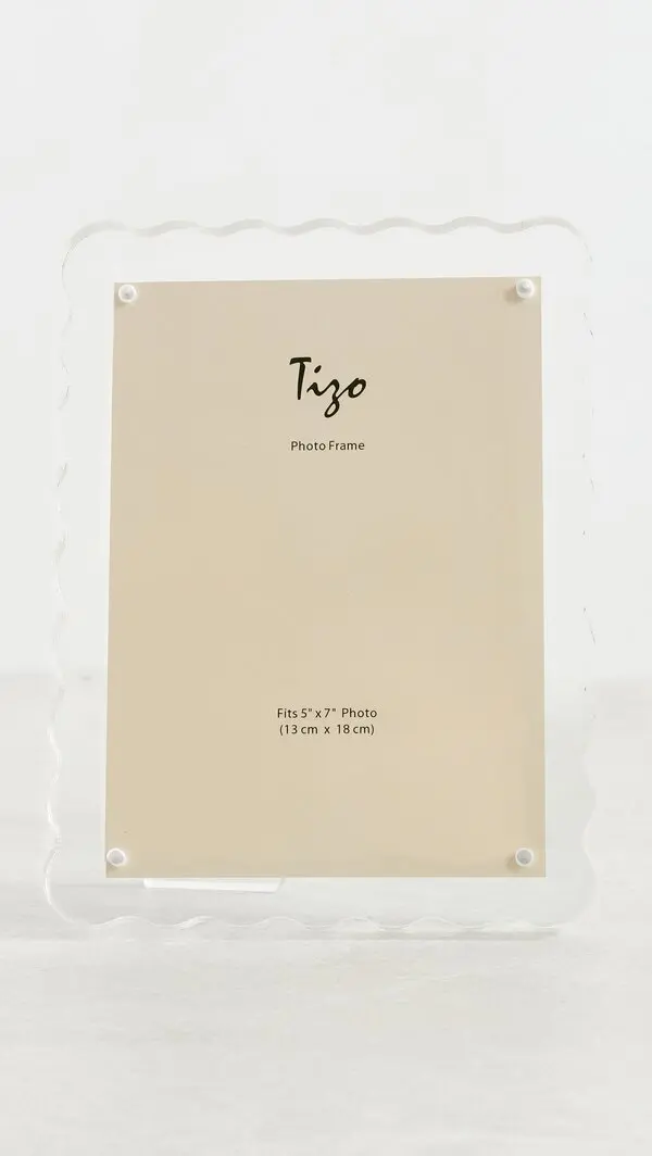 TIZO DESIGN Lucite Frame With Scalloped Design