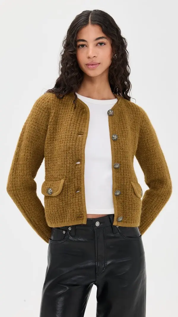 Ba&sh Harry Cardigan - Bronze