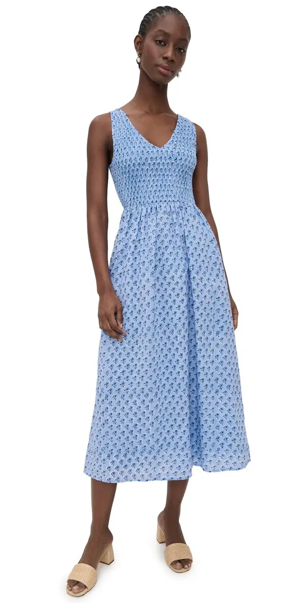 MAREA Cora Atlantic Daisy Midi Dress