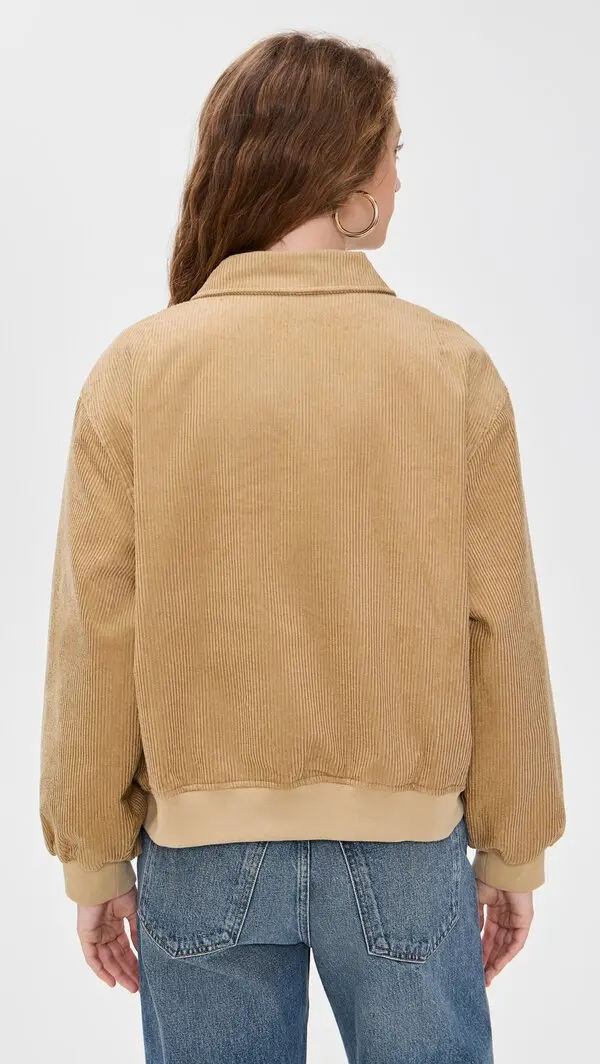 Lioness Cou Cou Corduroy Bomber Jacket - Latte
