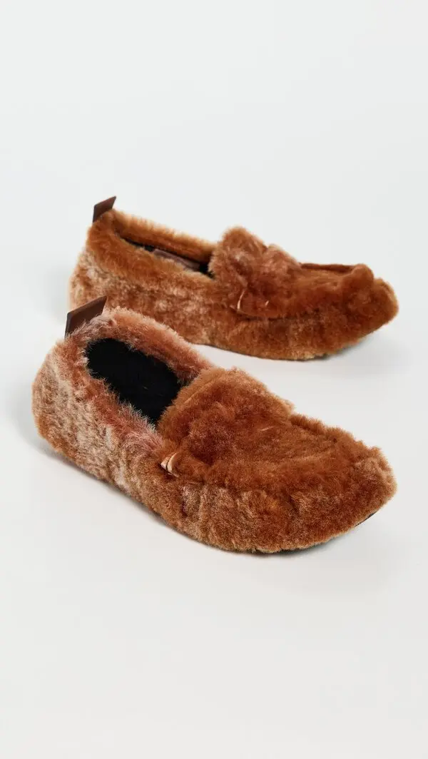 Acne Studios Bojan Shaved Shearling Loafers