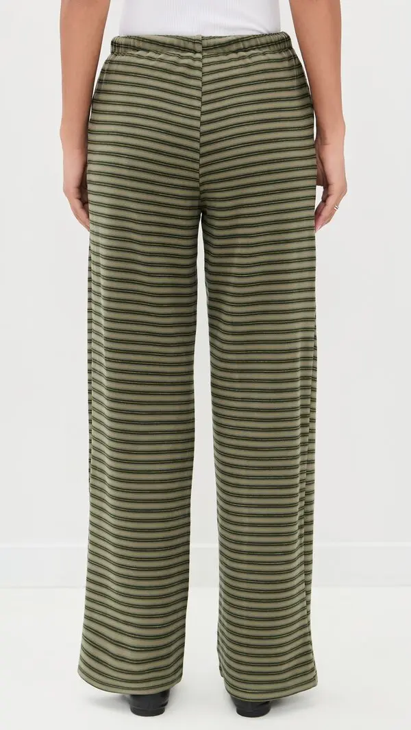 BAILEY ROSE Striped Velour Pants