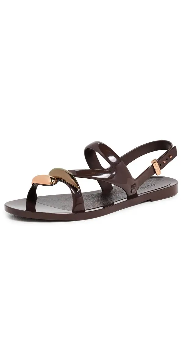 Melissa Iris Sandals - Brown/metallic