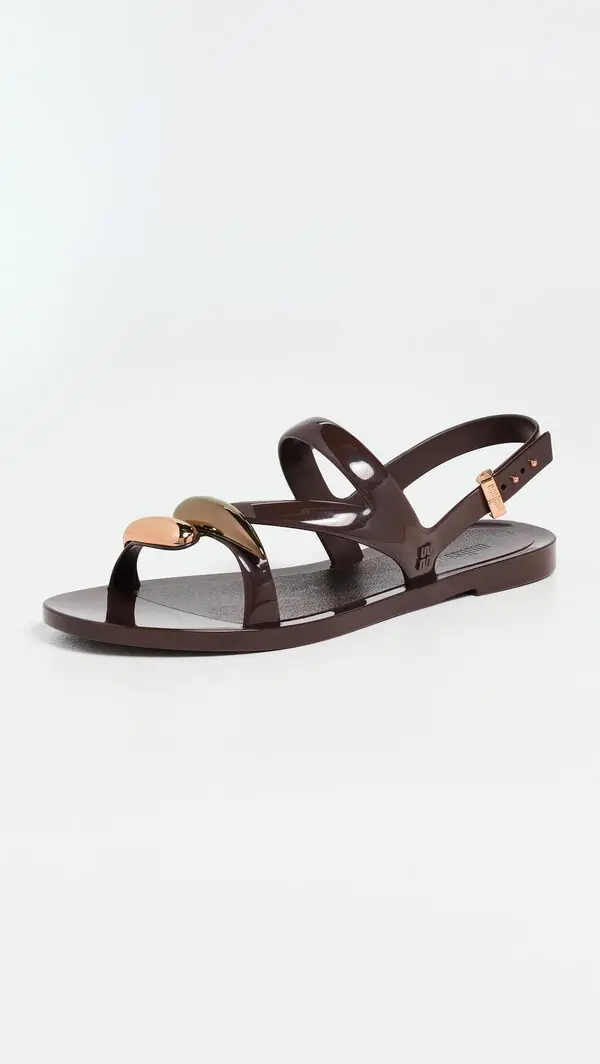 Melissa Iris Sandals - Brown/metallic