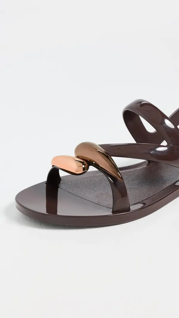 Melissa Iris Sandals - Brown/metallic