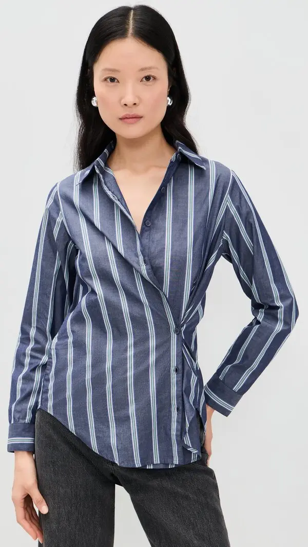 APIECE APART Sodi Wrap Button-up Shirt
