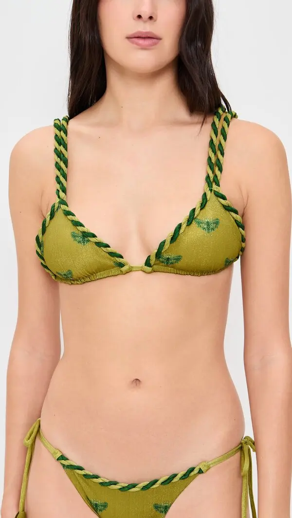 ANCORA Delmare Bee Print Bikini Top