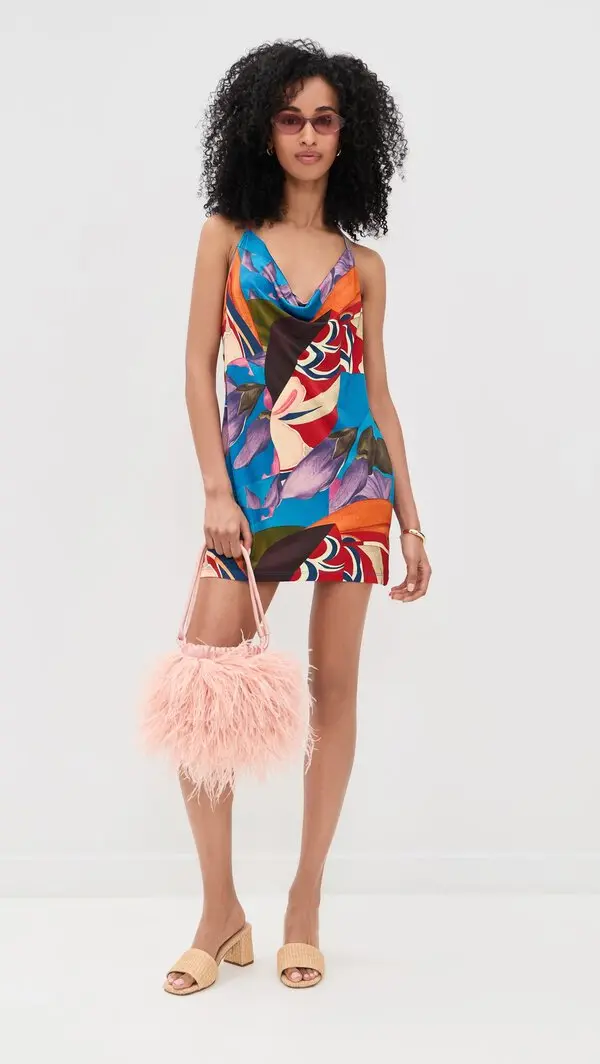 DONDE ESTEBAN Printed Jersey Mini Dress