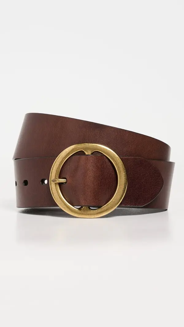 Madewell Round Buckle Leather Belt