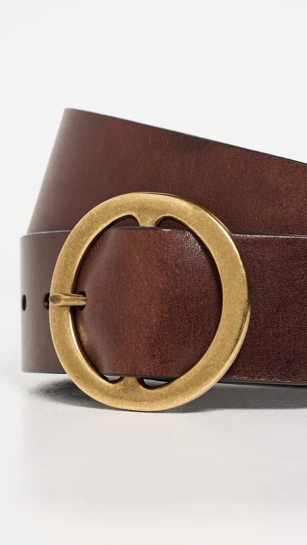 Madewell Round Buckle Leather Belt