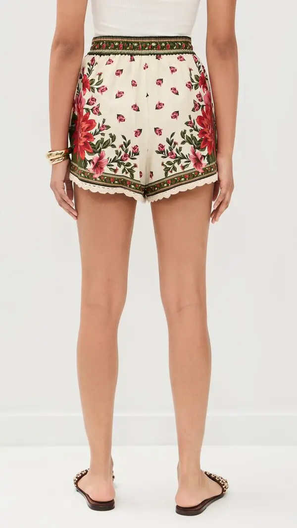 Farm Rio Floral Print Shorts