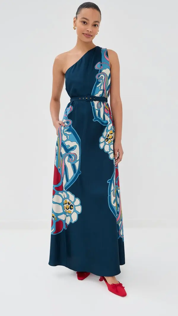 La DoubleJ Roy Silk Maxi Dress