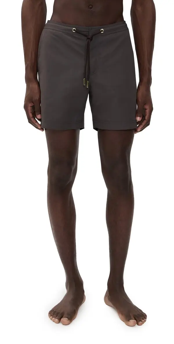 Orlebar Brown Bulldog Drawcord Swim Trunks - Morel Brown