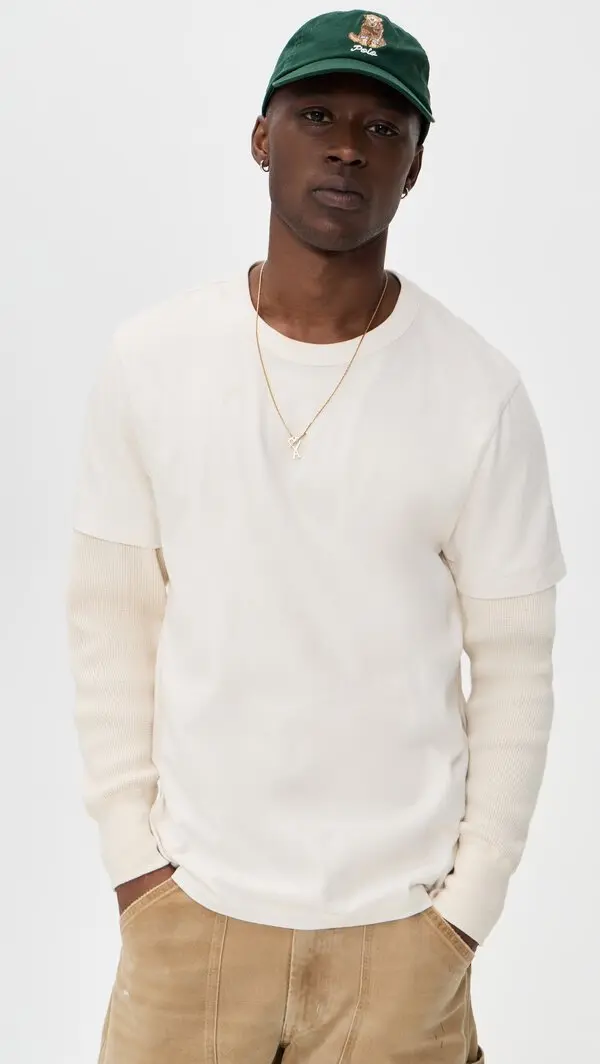 AARON LEVINE Thermal Long Sleeve Shirt