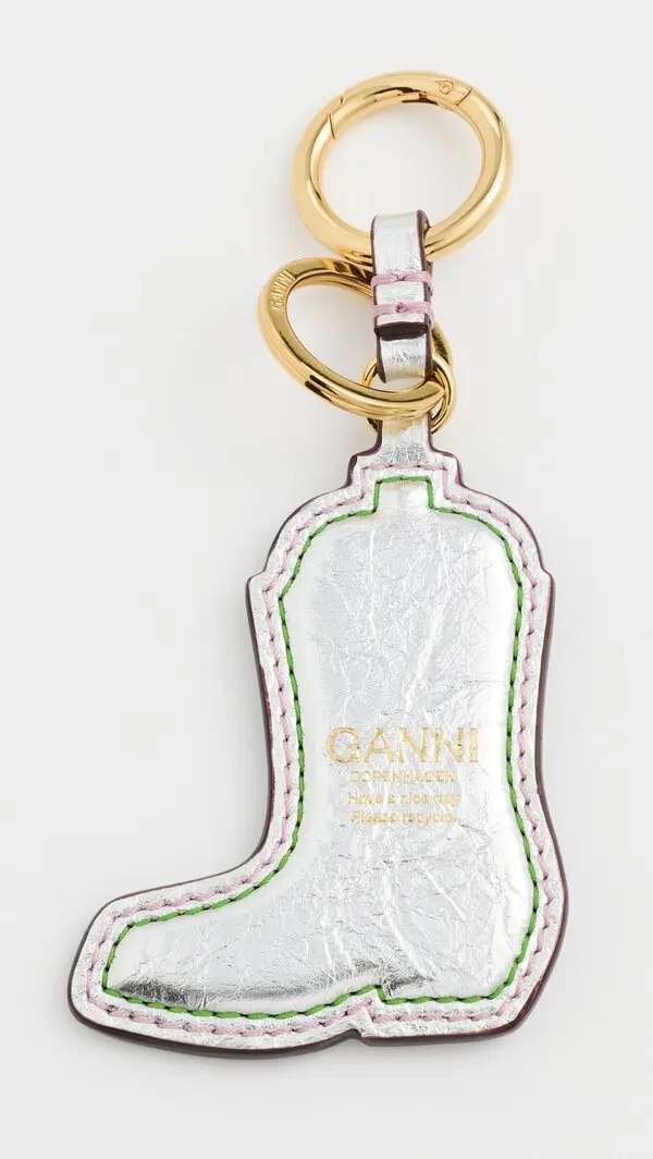GANNI Western Boot Key Ring