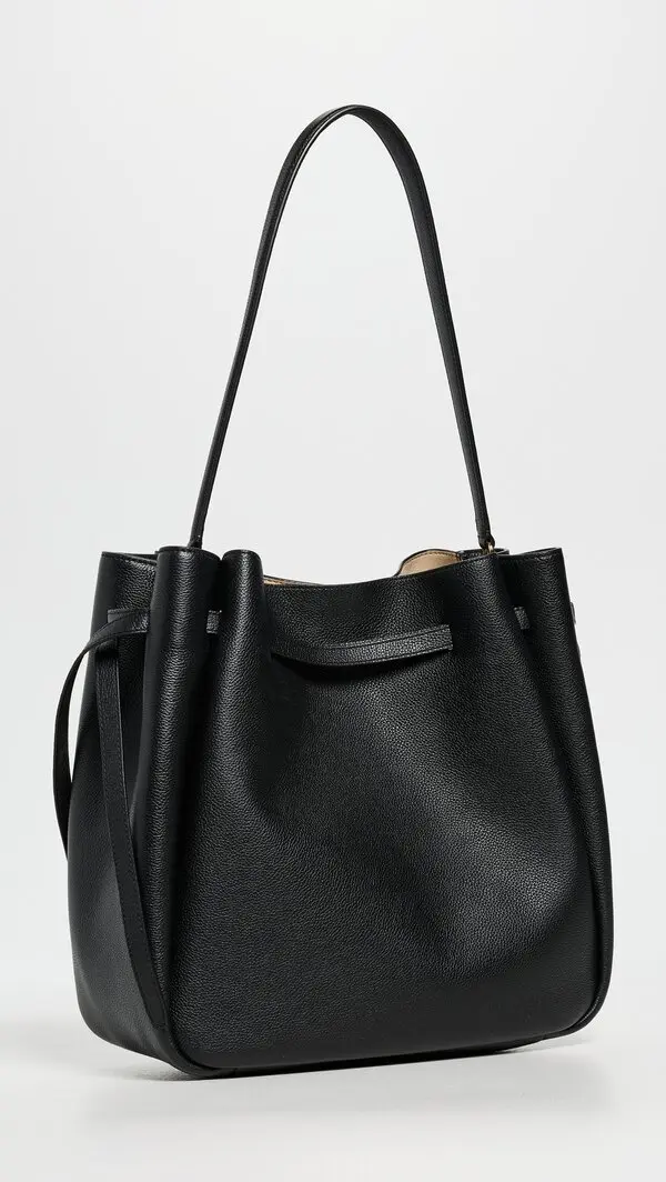 Tory Burch Romy Large Bucket Bag - Black