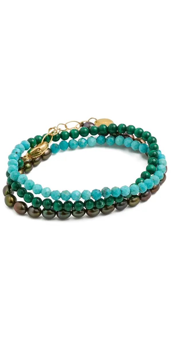 Chan Luu Gaia Naked Wrap Bracelet - Turquoise