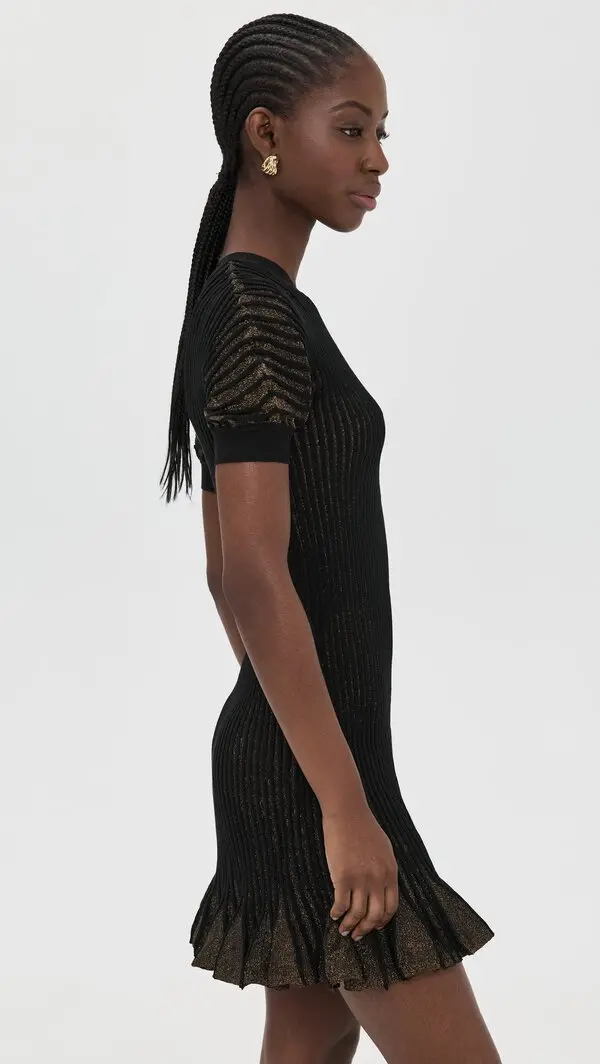 Ulla Johnson Talie Mini Dress - Noir | Editorialist