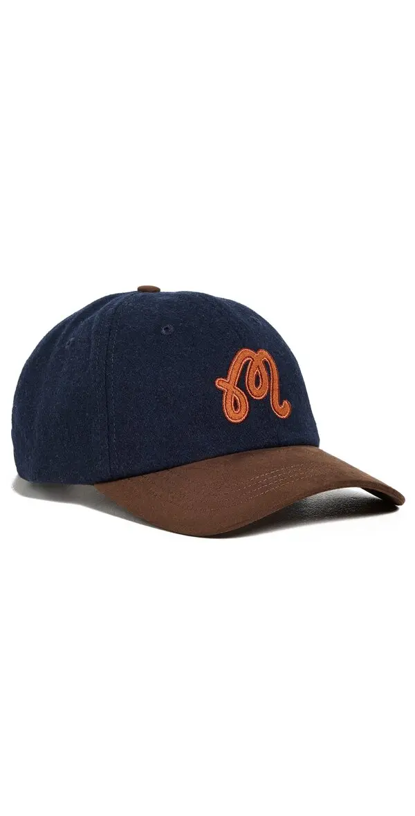 MALBON Script Dad Cap - Navy