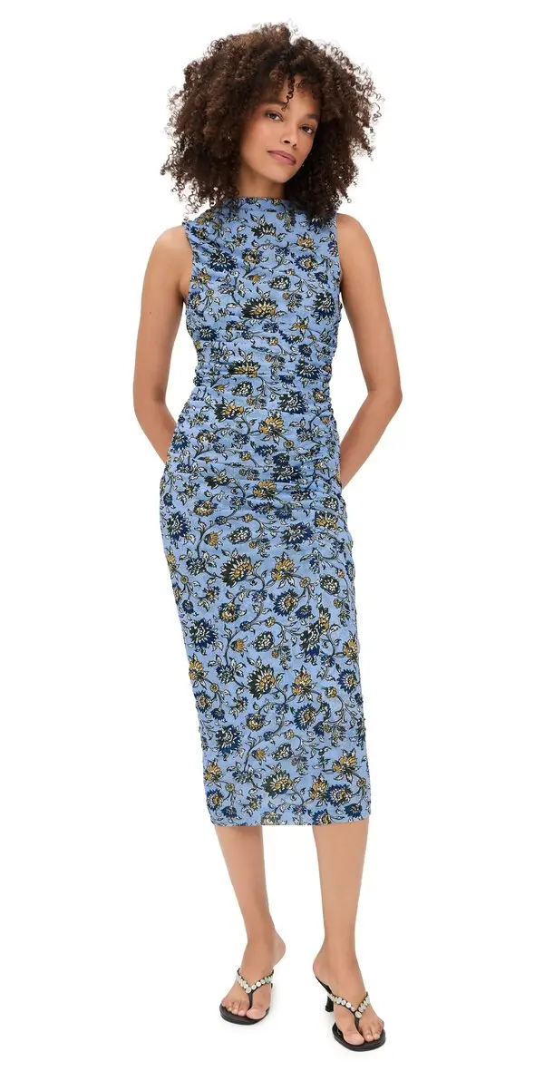 Veronica Beard Sylviani Sleeveless Midi Dress