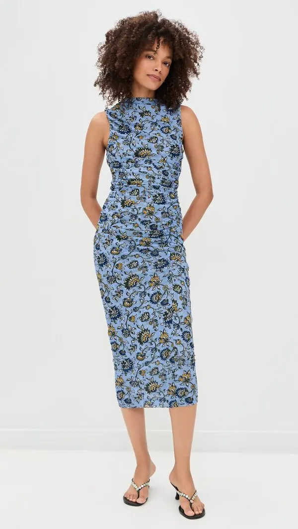 Veronica Beard Sylviani Sleeveless Midi Dress