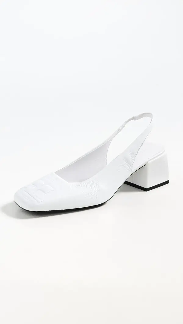 COURREGES Heritage Vinyl Slingbacks