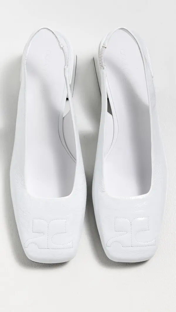 COURREGES Heritage Vinyl Slingbacks