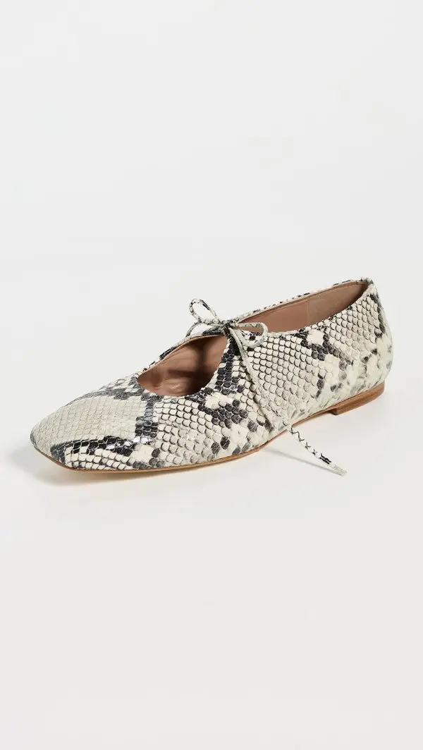 ANDREA GOMEZ Amelia Python Flats