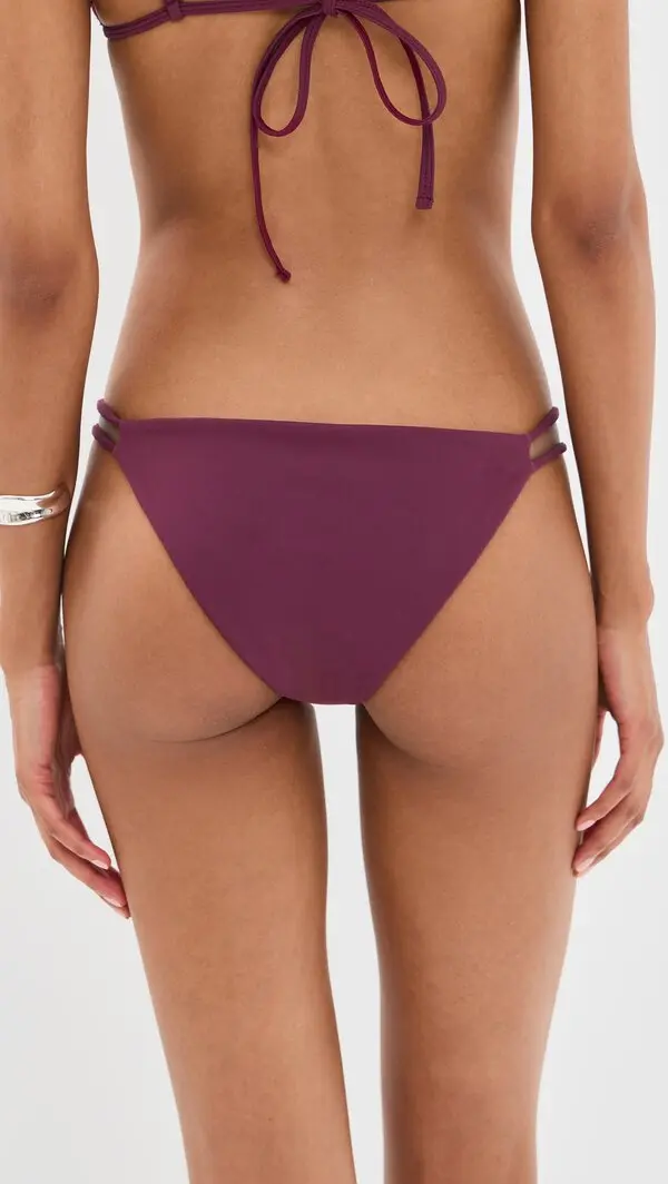 LESLIE AMON Garis Trim Bikini Bottom