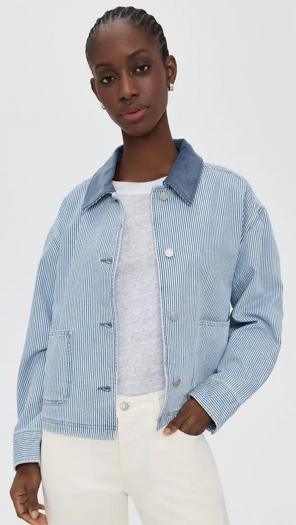 Xirena Baldwin Striped Denim Jacket