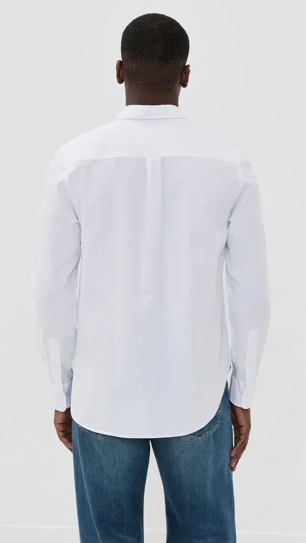 Officine Générale New Oxford Button Down Shirt - Optical White