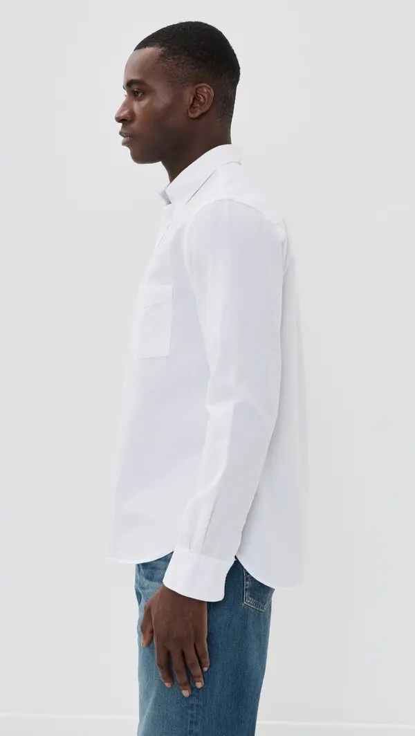 Officine Générale New Oxford Button Down Shirt - Optical White